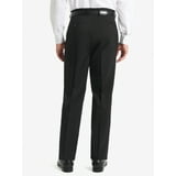 Chaps Men's Classic Fit Flat Front Suit Pants with Stretch Waistband ...