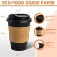 100 Pack 3 oz Disposable Paper Cups Small Bathroom Cup with Rolled Rim ...