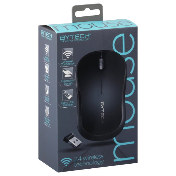Bytech BYMSWS111BK 2.4 GHz Wireless Optical Mouse - Walmart.com