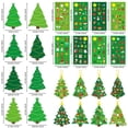 24PCS Christmas Tree DIY Scene Stickers Holiday Art Making Craft with ...