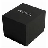 Bulova Men's Precisionist Stainless Steel Black Leather Strap Watch ...