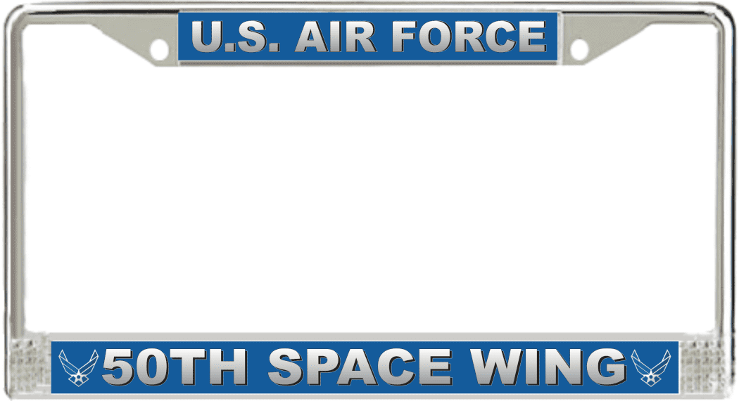 U.S. Air Force 50th Space Wing License Plate Frame - Walmart.com