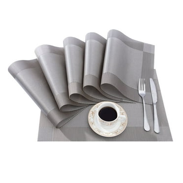 RAY STAR Placemats Set of 4, Vinyl Washable Wipeable Place Mats ...