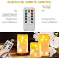 LIDUI-Flameless battery Operated LED candles with 11 Key remote control ...