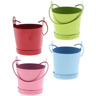 Mini Bright Plastic Pails - Party Supplies - 12 Pieces - Walmart.com