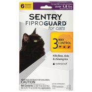 Sentry FiproGuard Plus Flea & Tick Prevention Medicine Drops for Cats ...