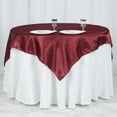 Efavormart 60" SATIN Square Tablecloth Overlay For Wedding Catering ...