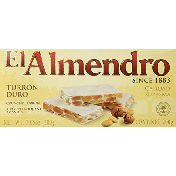 El Almendro Crunchy Almond Turron (3 PACK 7.05oz Each Bar) - Walmart ...