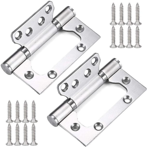 Door Hinges 2 Pieces 304 Stainless Steel Hinges 4 Inch Folding Door ...