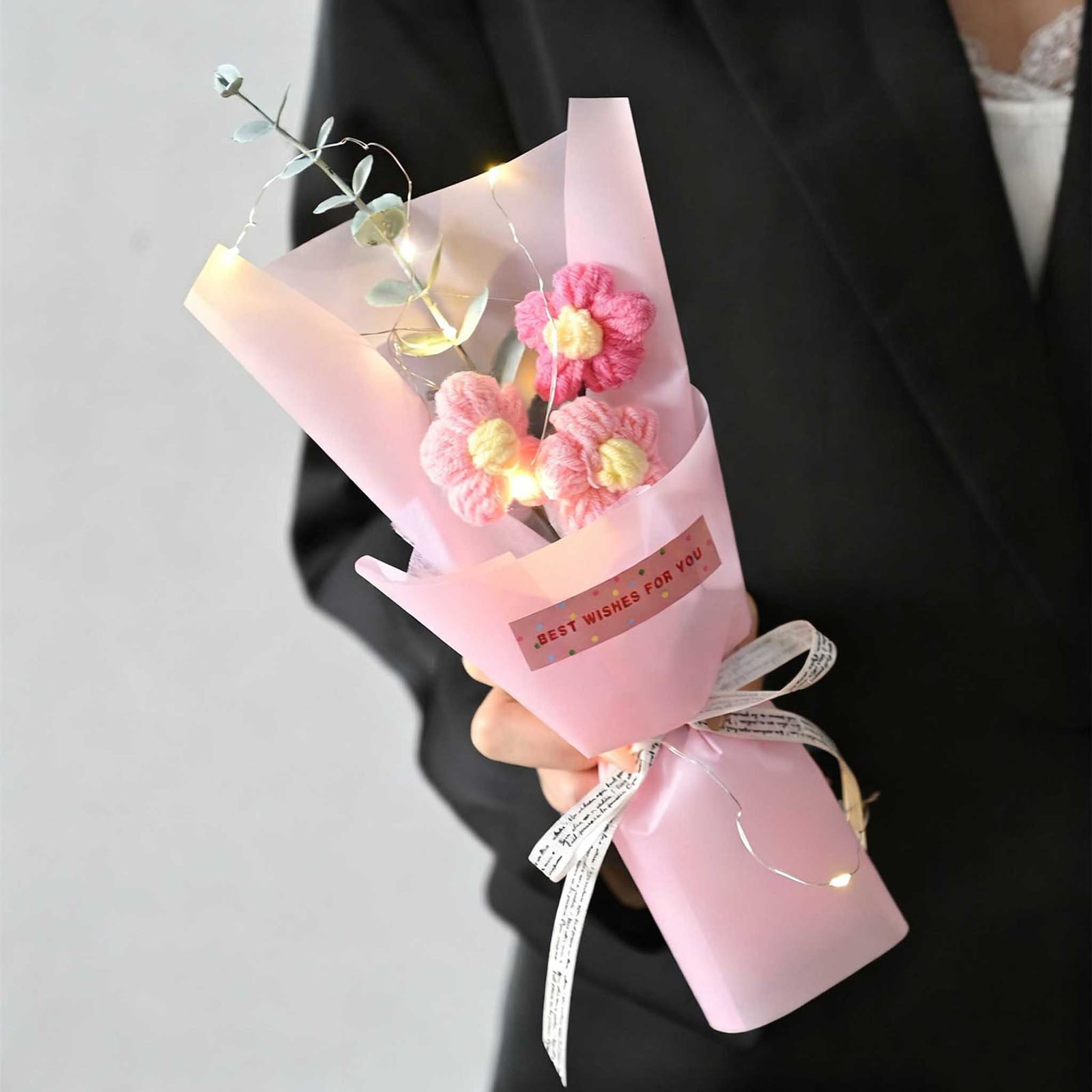 Click here for Sdnall Valentines Day Knitted Wool Flower Daisies prices