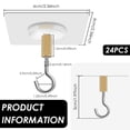 24Pcs/12Pcs Ceiling Hooks Self Adhesive Ceiling Hangers Heavy Duty ...