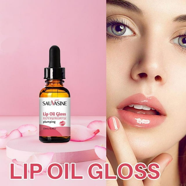 Plumping Lip Oil, Hydrating Lip Gloss Transparent Toot Lip Oil, Long ...