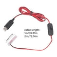 1m/2m Long 5V USB Input to 6V Output Cable 3A Elimination for ...