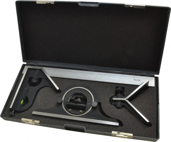 SPI 4 Piece, 12" Combination Square Set 1/32 & 1/64" (English/Metric ...