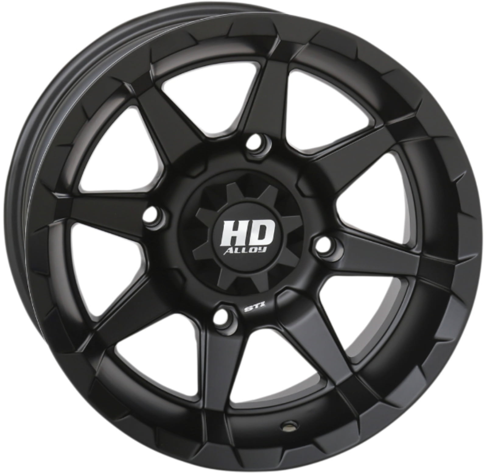 STI HD6 Matte Black UTV/ATV Wheel 14x9 4/137 5+4(+10mm) (14HD6279 ...