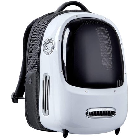 Pet Backpack Cat Travel Backpack Built-in Fan Puppy Lighting Backpack ...