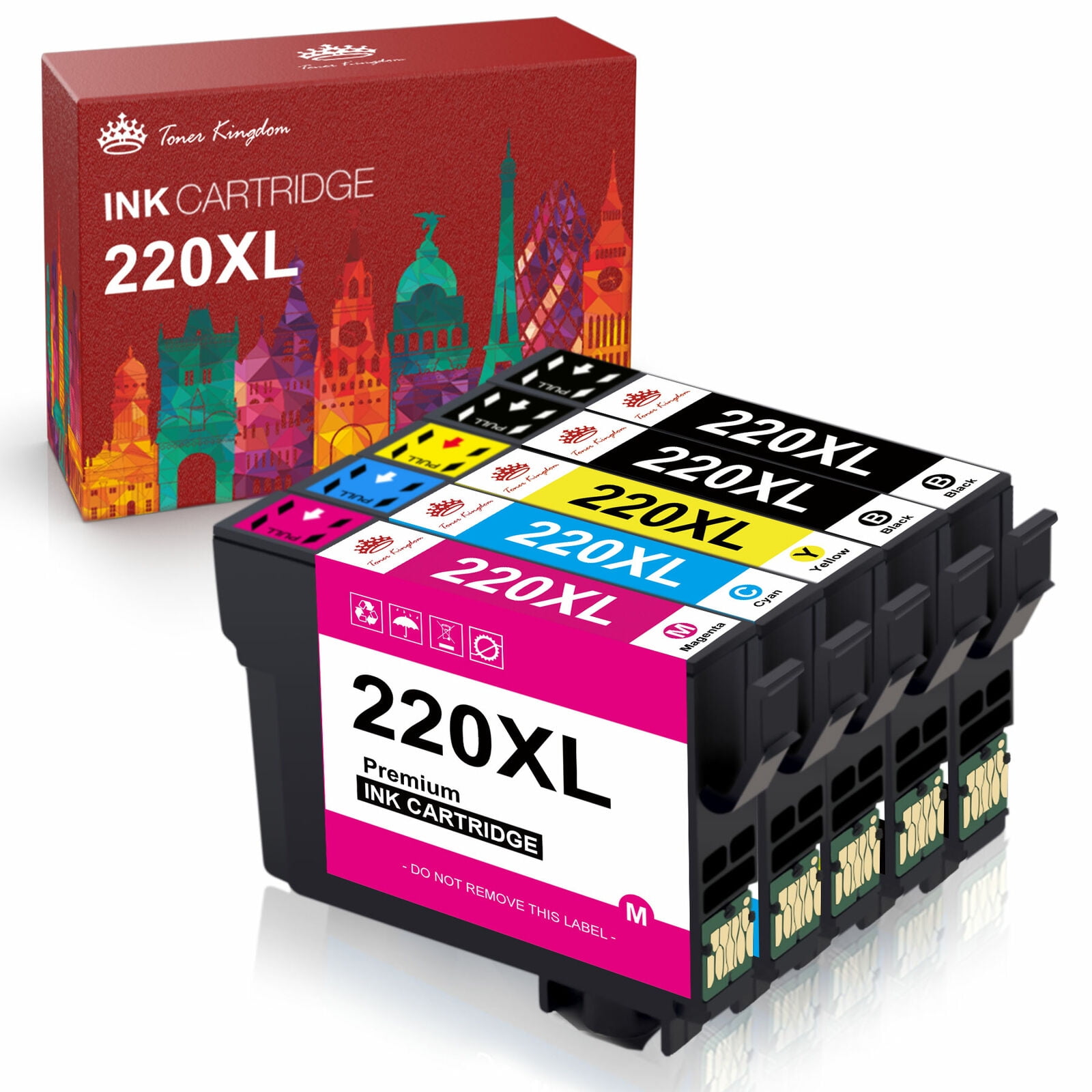 Tonerkingdom Ink Cartridge Replacement for Epson 220 XL 220XL T220XL to ...
