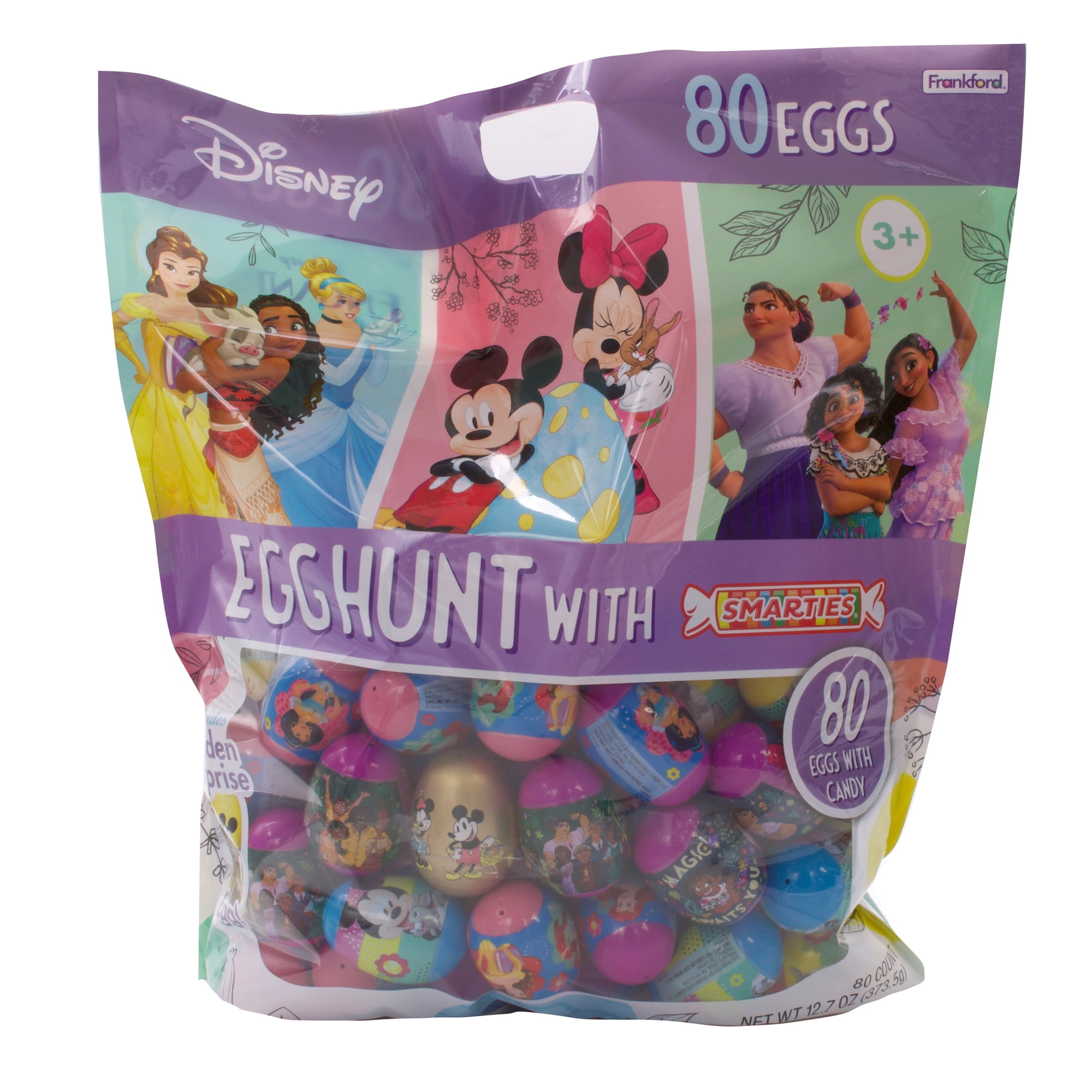 Frankford, Disney 80 Count, Easter Egg Hunt with Smarties Candy, 12.7oz ...