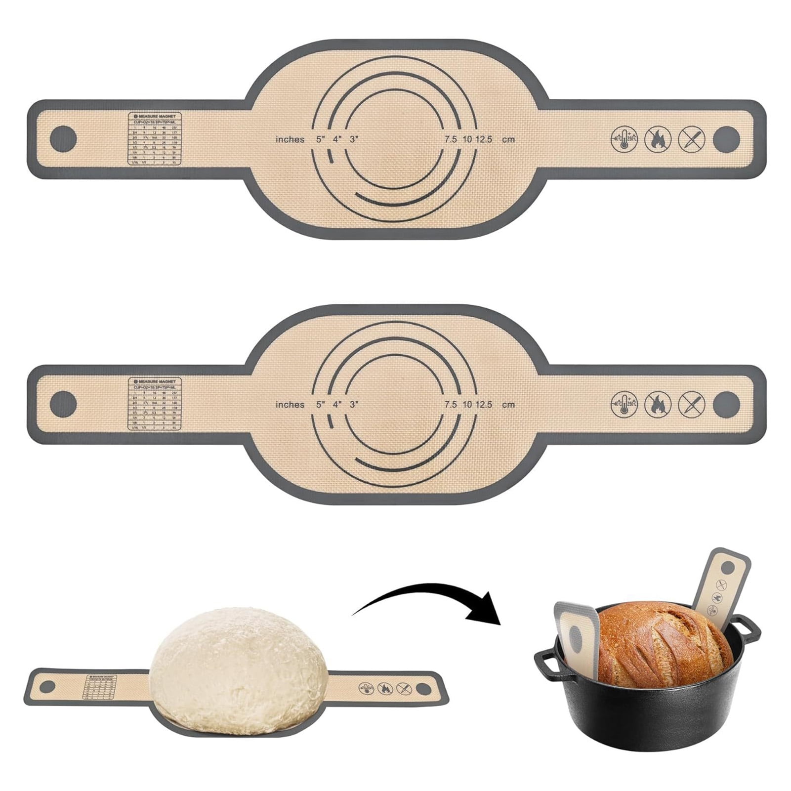 Click here for Unbranded Bread Mat Non-Stick Silicone Bread Sling... prices