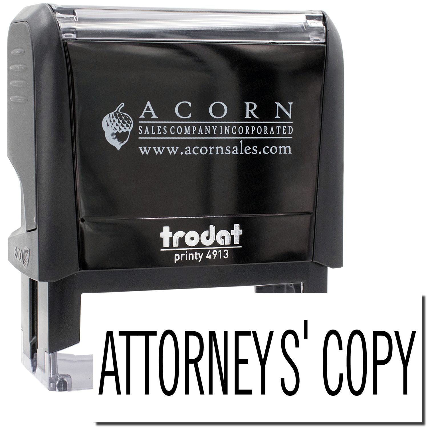 Large Self-Inking Attorneys' Copy Stamp, Trodat Printy 4913, Press and ...