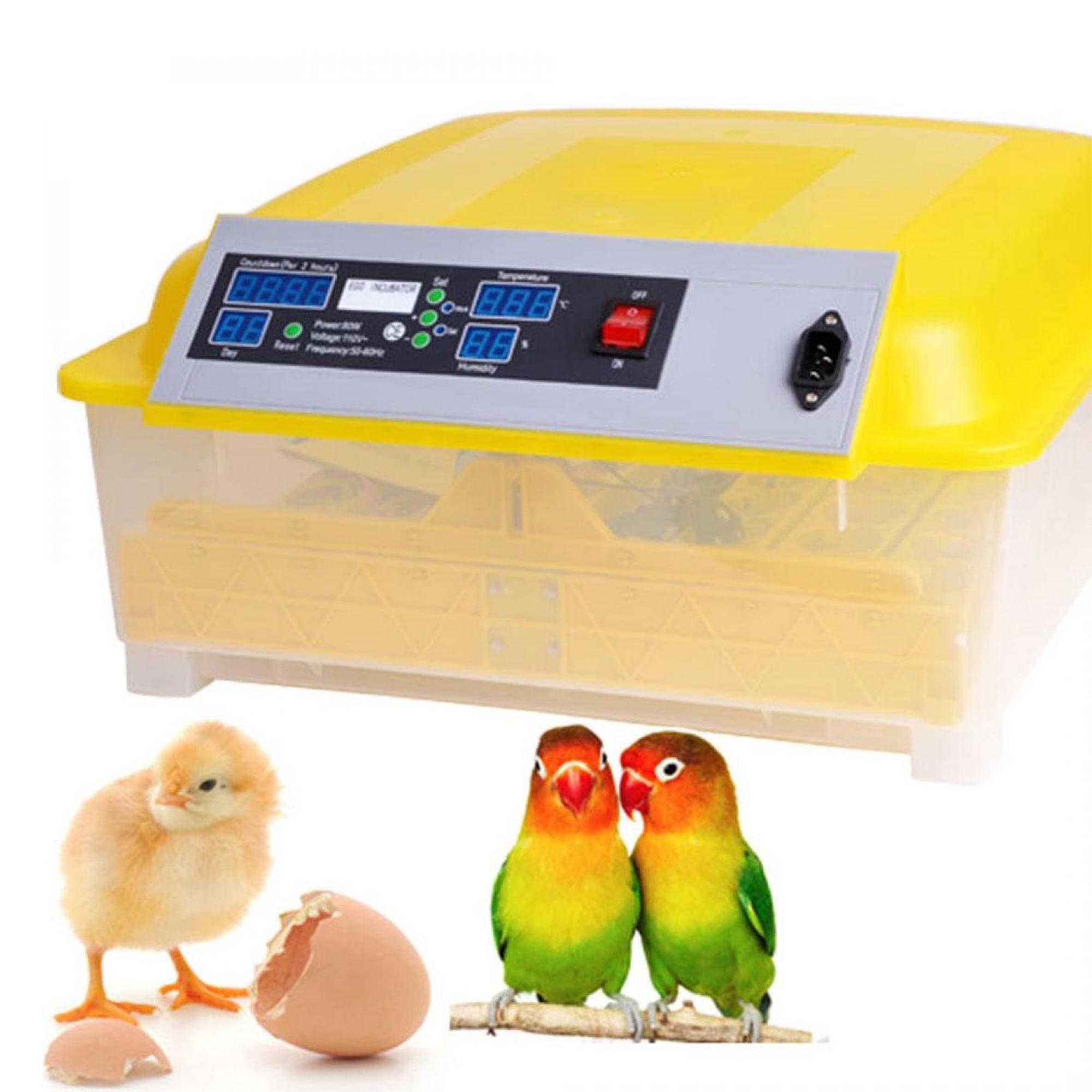 48 Egg Incubator Automatic Digital Egg Hatcher Brooding Machine Chicken ...