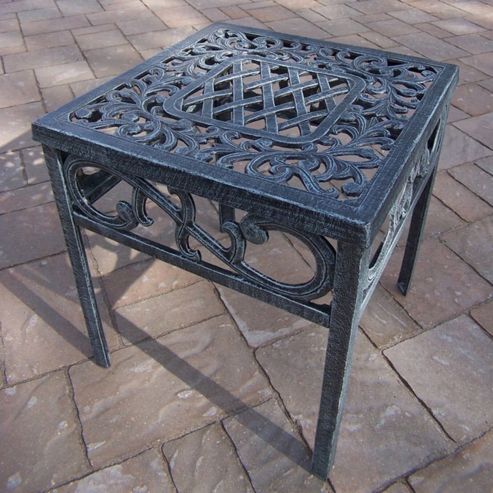 Oakland Living Mississippi Cast Aluminum End Table - Walmart.com