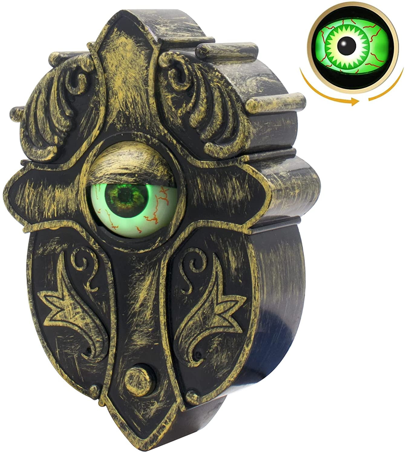 Talking Eyeball Doorbell for Door Decoration, Animated One-eyed ...