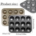 Mold Cake Pan for Madeleine, 12-Cavity Non-Stick Spherical Shell ...