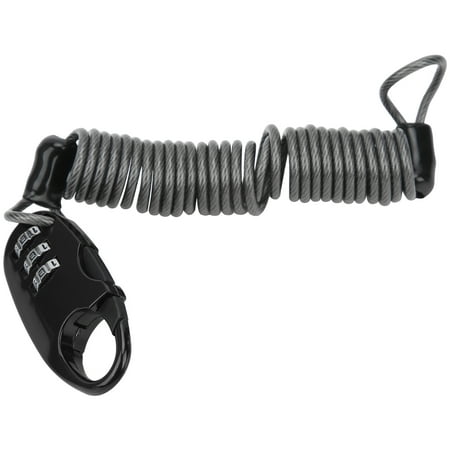 FLAMEEN Bike Helmet Cable Lock, Anti Theft Password Lock Steel Wire ...