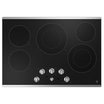 GE® 30" Built-in Knob Control Electric Cooktop, Stainless Steel, Easy ...