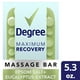 Degree Maximum Recovery Massage Bar Soap Eucalyptus Extract, 5 Oz ...