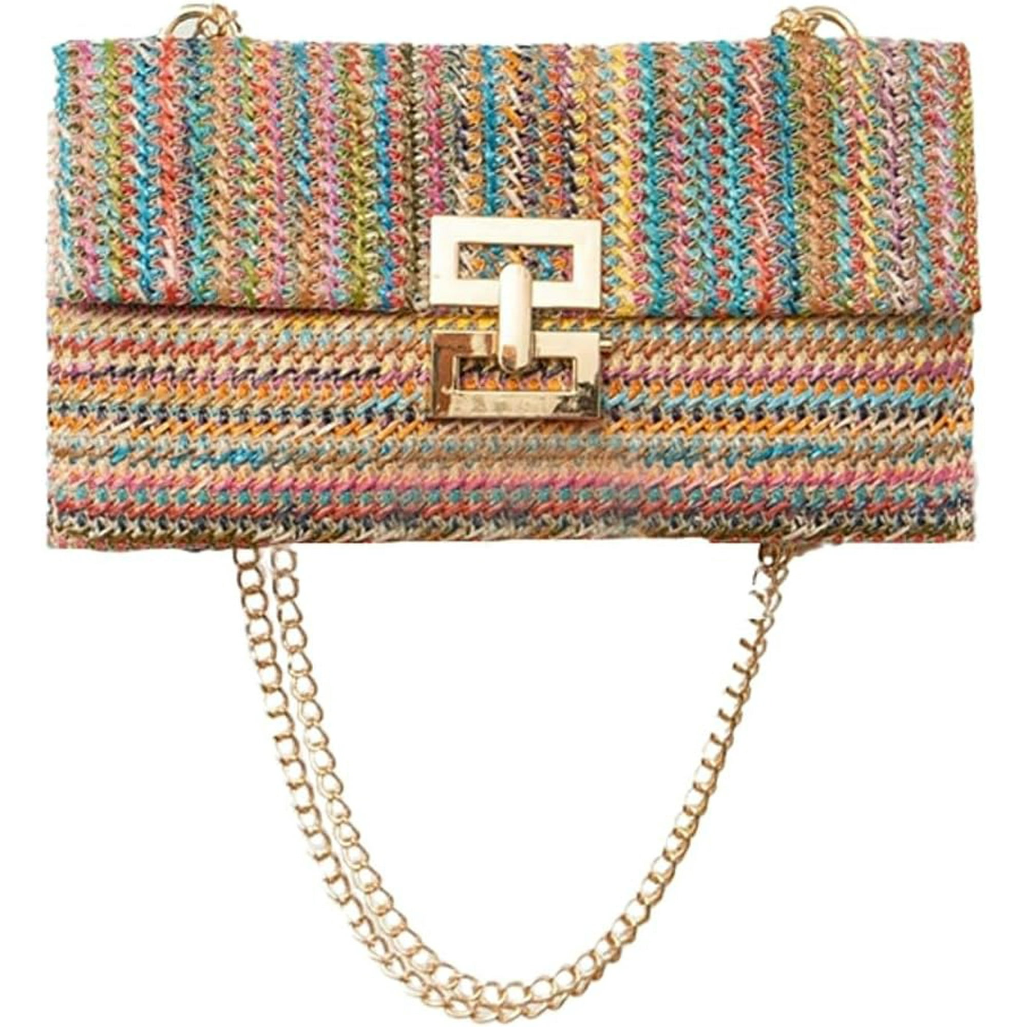 Click here for Unbranded Yazoeia Straw Clutch Purses For Women Su... prices