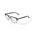 Walmart Mens Kijani Browline Prescription Eyeglasses with Case, Black ...