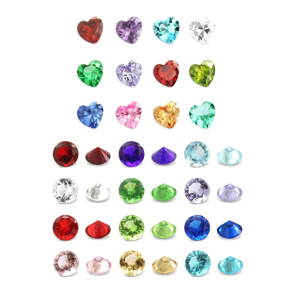 Glass Crystal Gems Diamond Simulated Flat Acrylic Diamonds Clear Zircon ...
