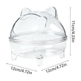 Small Animal Sand Bath House 12x12x11cm 2-in-1 Toilet & Hideout for ...