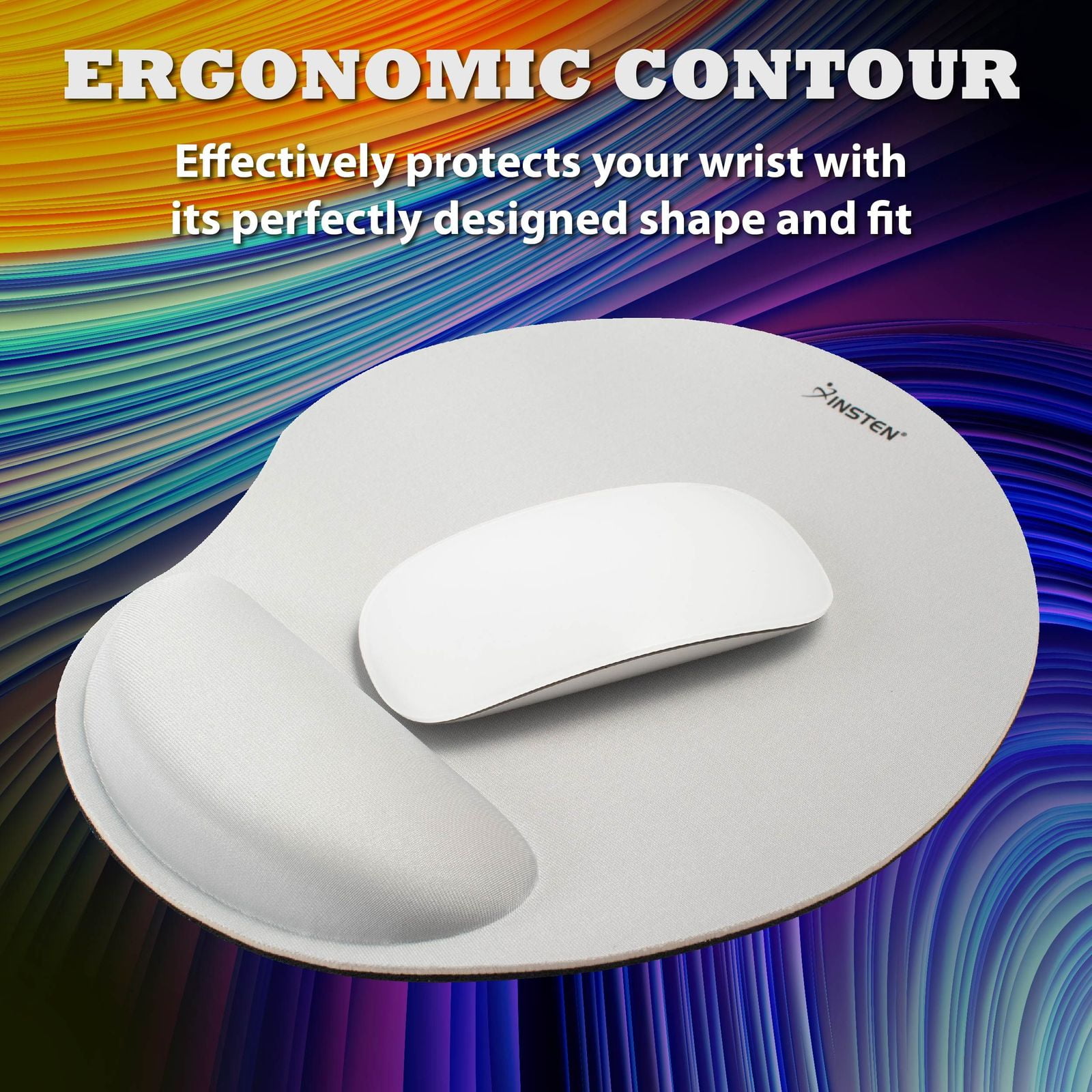 Buy Insten Mouse Pad with Wrist Support Rest, Ergonomic Support Cushion ...