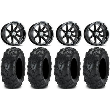 MSA M12 Diesel ATV Wheels/Rims Black 14" Honda Foreman Rancher SRA ...