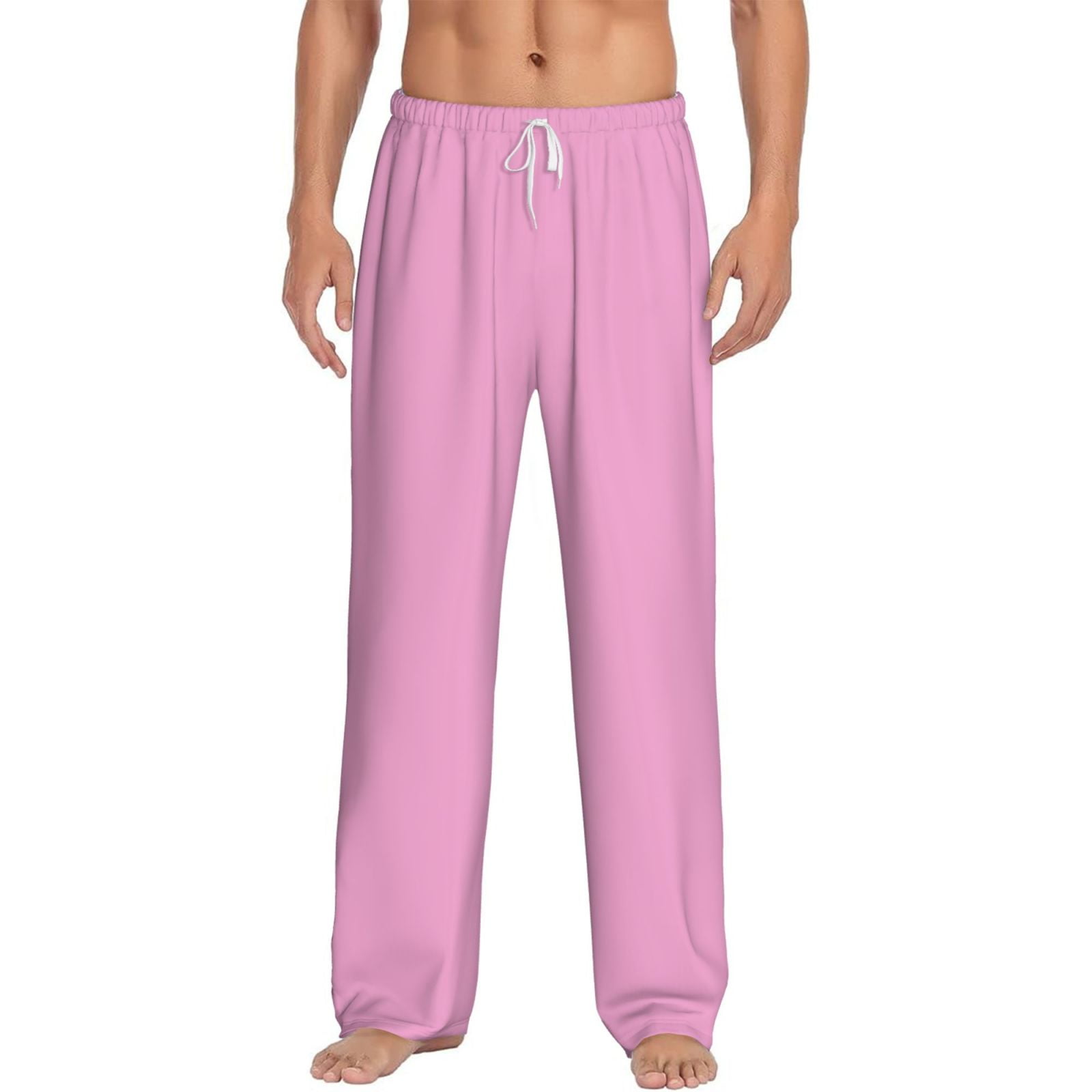 Click here for Kdxio Pink Pattern Mens Pajama Pants  Elastic Wais... prices