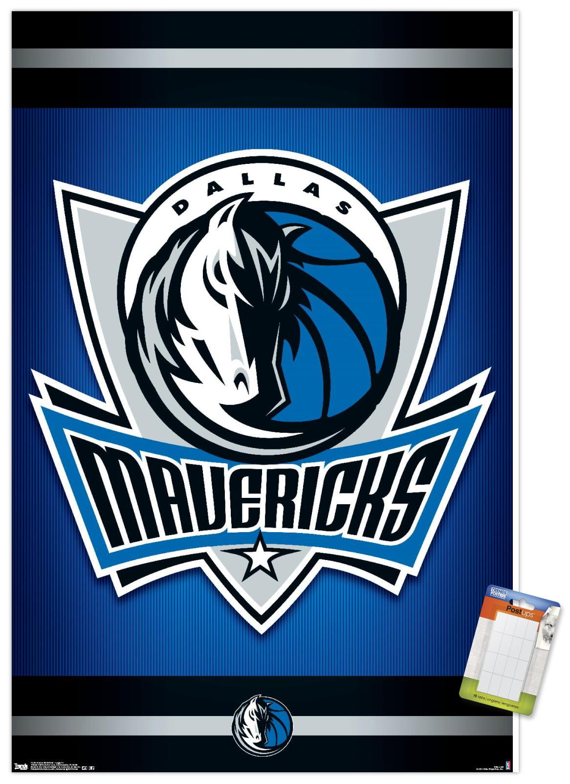 NBA Dallas Mavericks - Logo 14 Wall Poster, 22.375" x 34" - Walmart.com