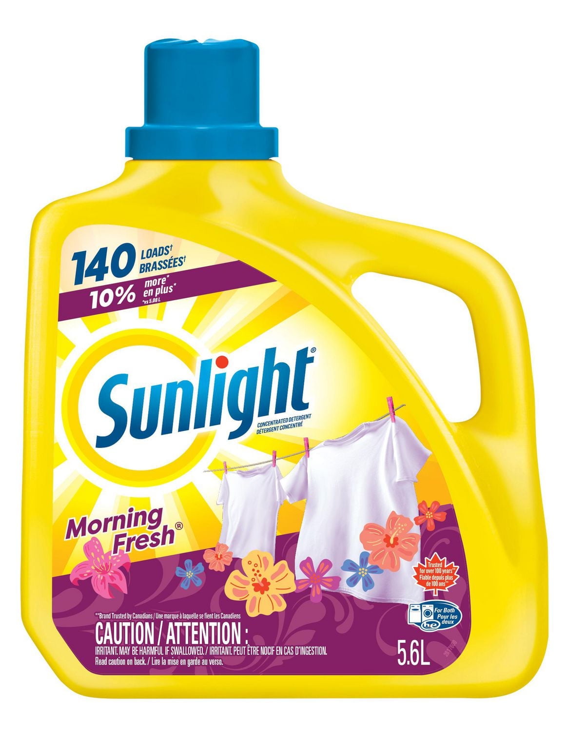 Sunlight Morning Fresh Concentrated Liquid Laundry Detergent, 5.6 ...