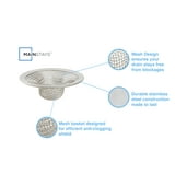 Mainstays Multiple Size 3 Pack Stainless Steel Mesh Drain Strainers ...