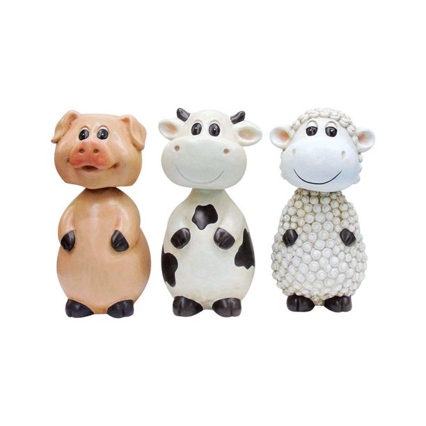 Farm Animal Bobble Heads Pack of 3 - Walmart.com - Walmart.com
