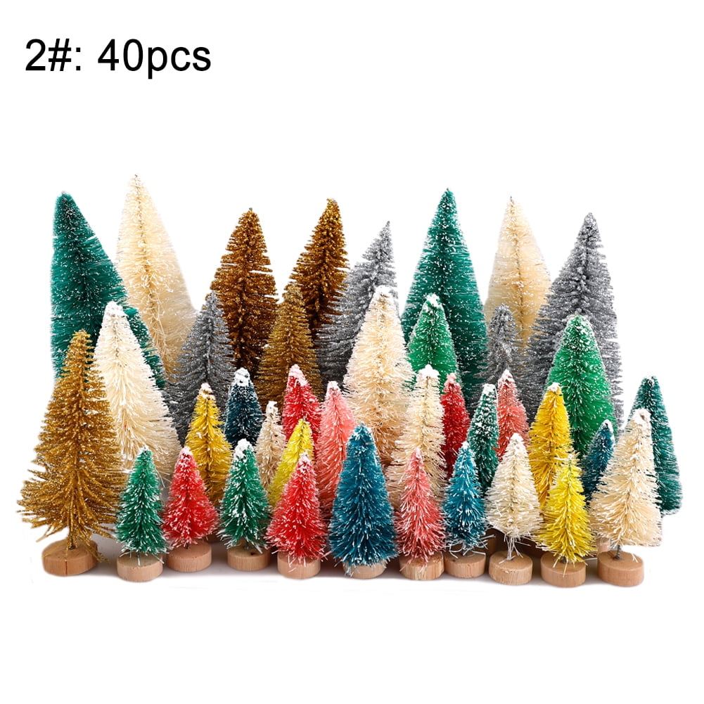 Bueautybox Mini Assorted Pine Trees Brush Trees Mini Garden Miniature ...