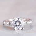 AOBOCO 1ct 6.5mm 10K 14K 18K Moissanite Engagement Rings Lab Grown ...