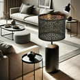 LIGHTACCENTS Quatrefoil Pattern Drum Shade For Table Lamps - Laser Cut ...