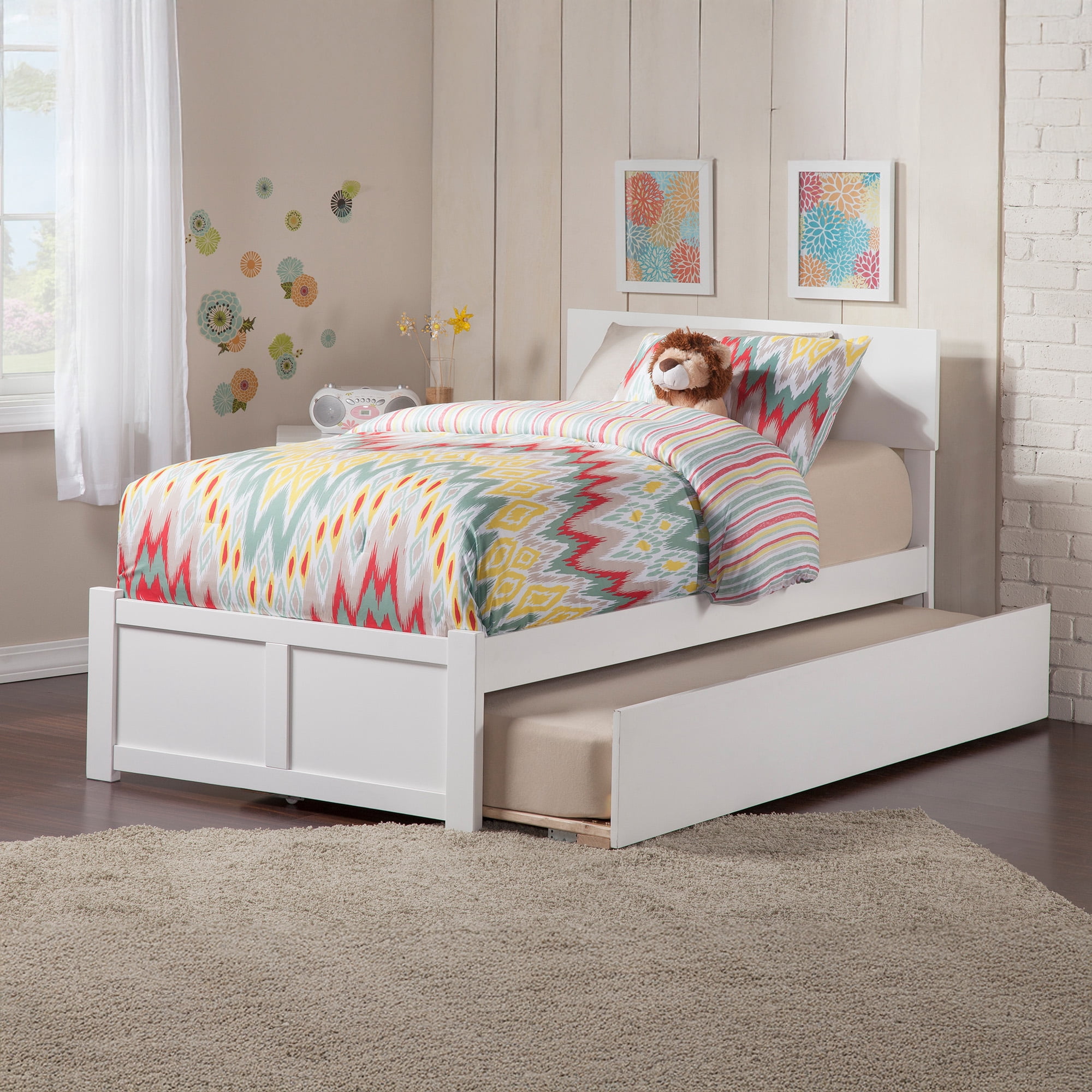 Click here for Afi Orlando Twin Wood Platform Bed With Footboard... prices