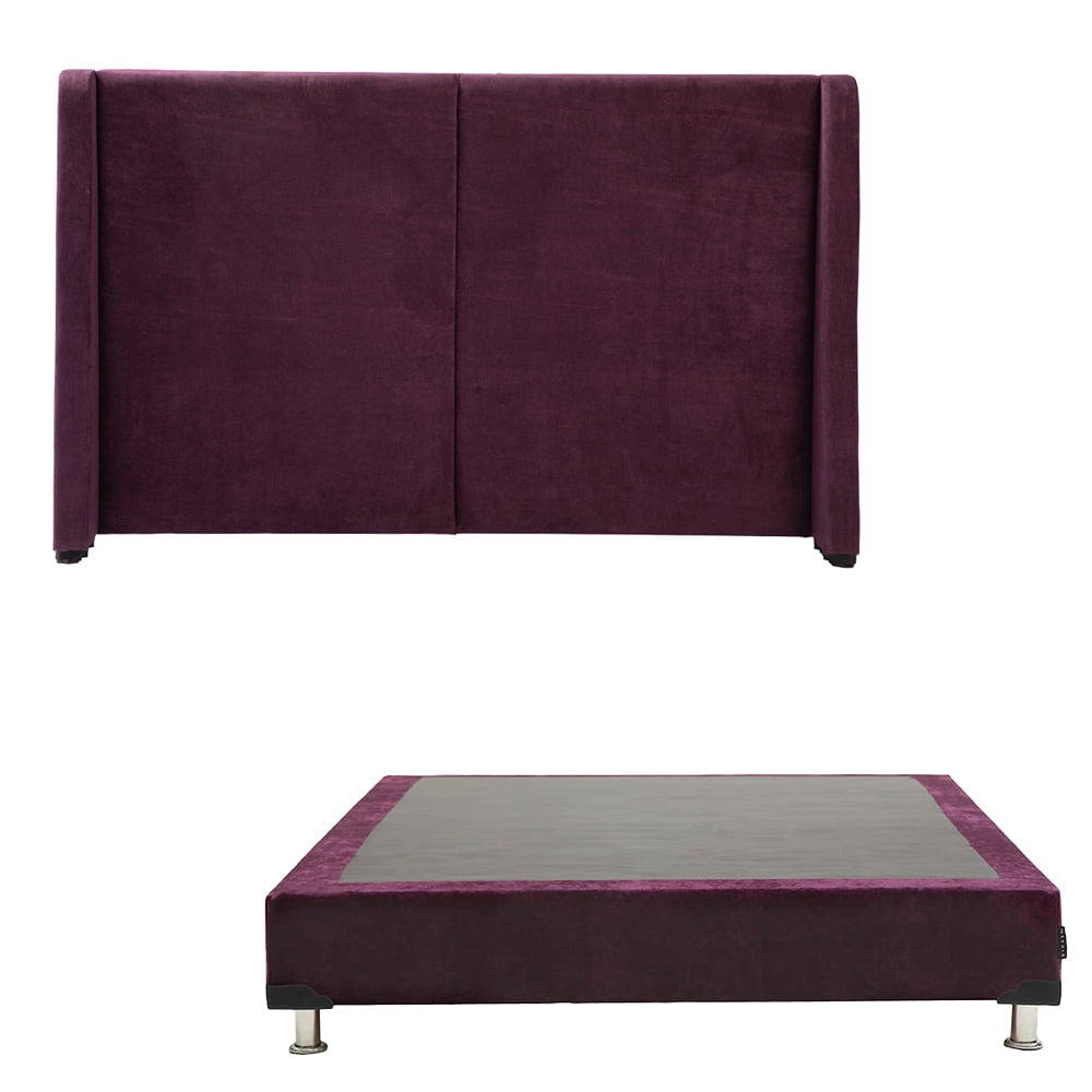 Box Base Cama Queen Size + Cabecera Milan Morado | Walmart en línea
