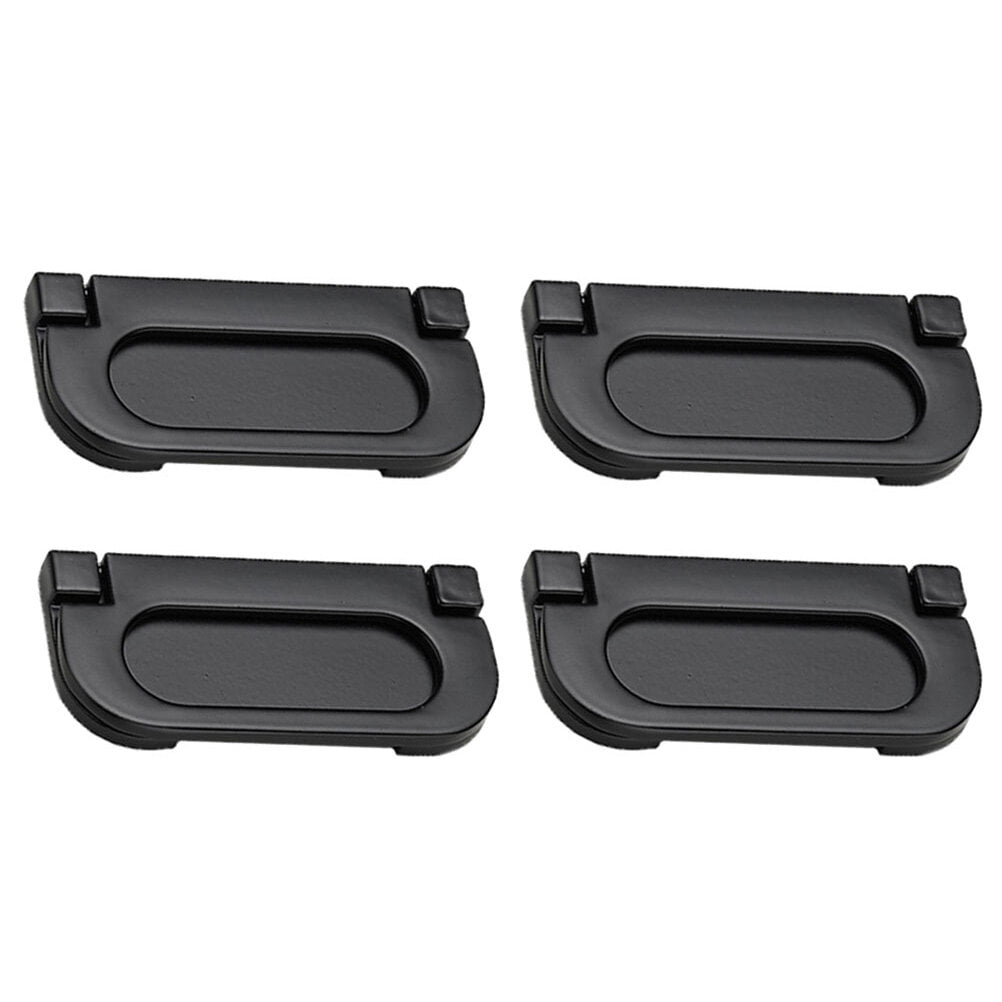 4Pcs Flush Pull Ring Handles Furniture Grip for Drawers Cabinet Sliding ...