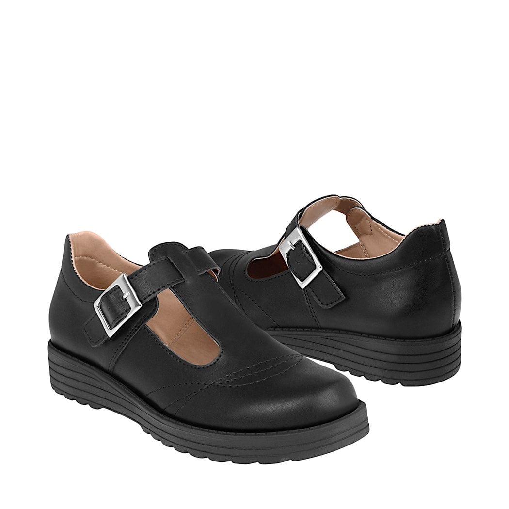 ZAPATOS ESCOLARES NIÑA STYLO A-2101 PIEL NEGRO | Bodega Aurrera en línea