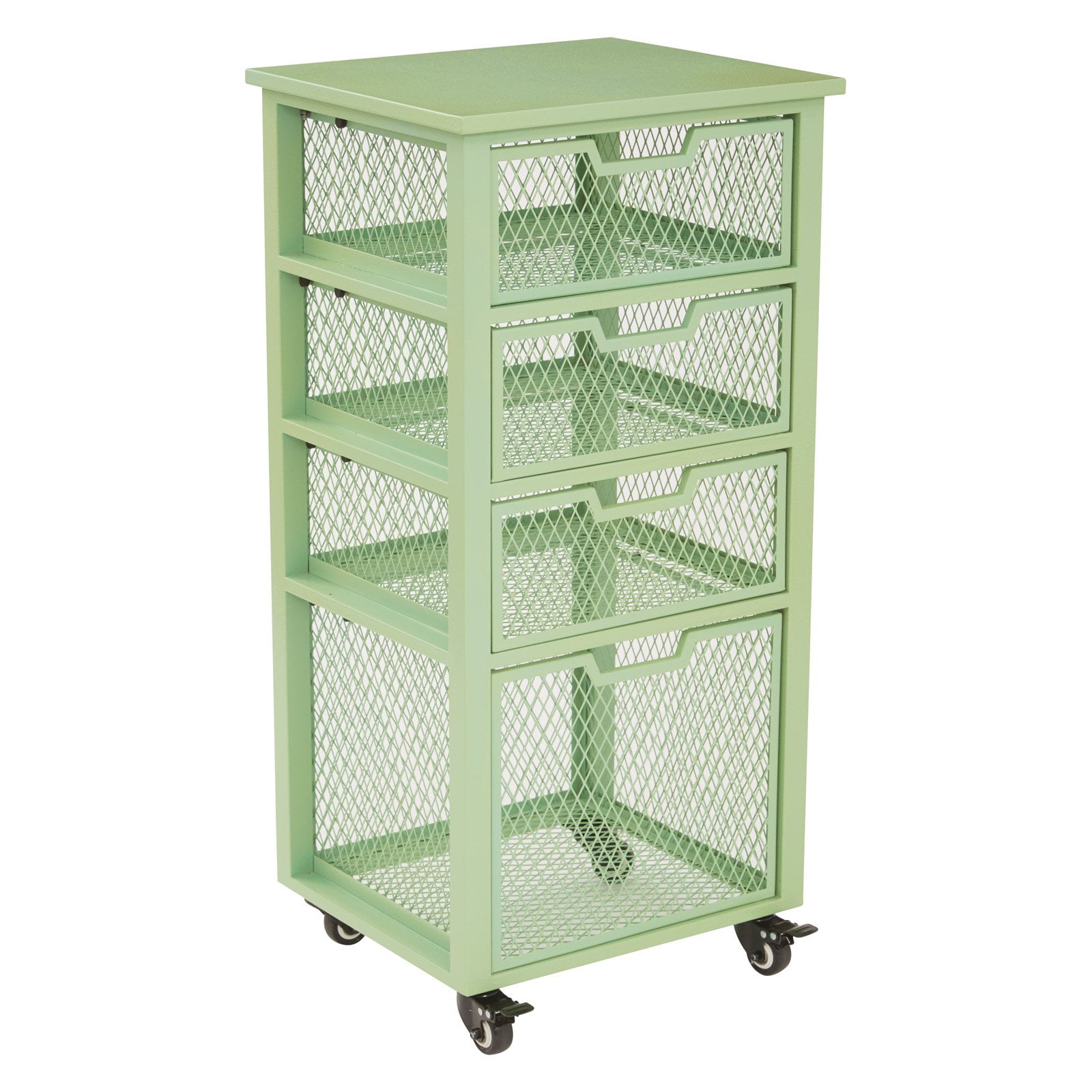 Osp Designs 4 Drawer Metal Filing Cart, Multple finishes - Walmart.com